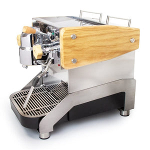 Elektra Verve Mini Espresso Machine 230V - Wood | The Espresso Shop
