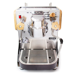 Elektra Verve Mini Espresso Machine 230V - Wood | The Espresso Shop